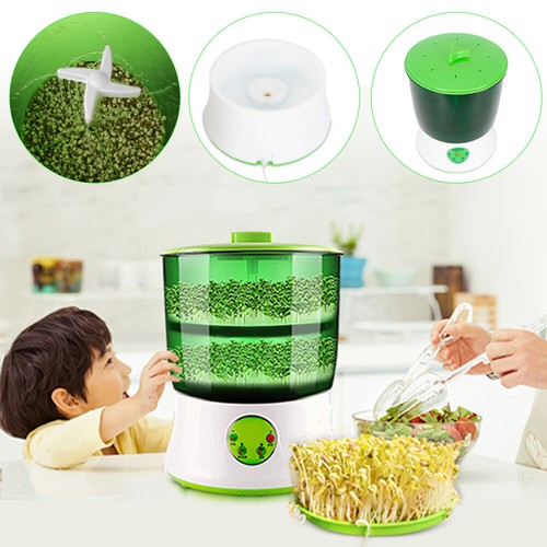 20W 2-Layer Bean Seed Sprouter Machine Household Automatic Bean Sprouts ...