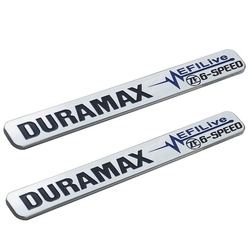 2x Duramax Diesel EFI LIVE ZF 6-SPEED Emblem logo Nameplate 3d badge | eBay