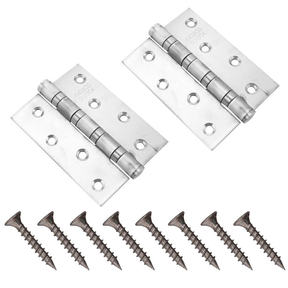 2Pcs Stainless Steel Door Hinges Practical Cabinet Hinge cabinet hinges ...