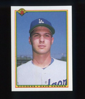 1990 BOWMAN #93 DAVE HANSEN ROOKIE RC LOS ANGELES DODGERS | eBay