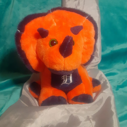 Detroit Tigers plush Triceratops stuffed animal toy. Forever ...