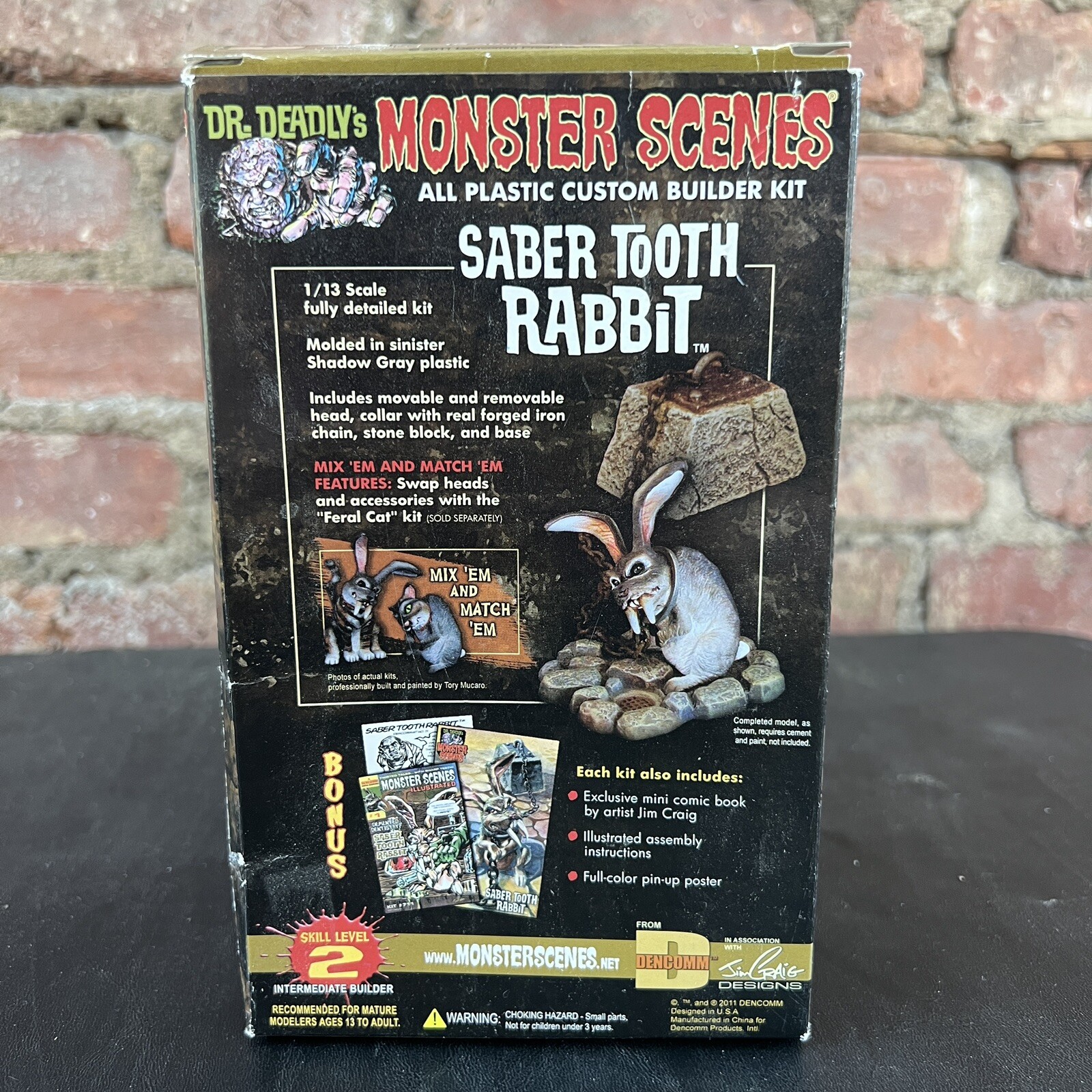 Dr Deadly's Monster Line - Saber Tooth Rabbit Model - Rare Collectible ...