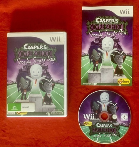 Casper's Scare School Spooky Sports Day Wii Game Complete With Manual ...