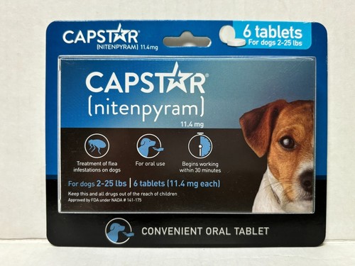 CAPSTAR Oral Treatment for Dogs - Small Dogs (2-25 lbs) 6 Doses Exp ...