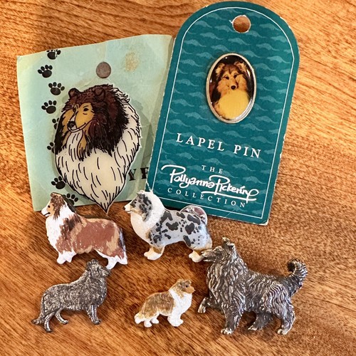 LOT - 7 Sheltie Shetland Sheepdog Pins Brooches, Never Worn, Various ...
