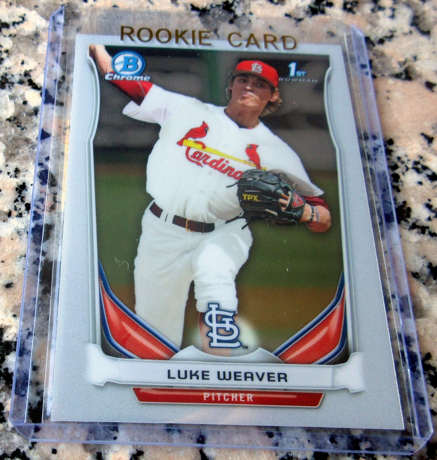 LUKE WEAVER 2014 Bowman CHROME #1 Pick 1st TRUE Rookie Card RC New York ...