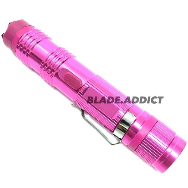 3PC PINK Metal Self Defense Stun Gun 499MV Tactical Rechargeable ...