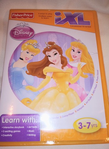 FISHER PRICE iXL LEARNING SYSTEM: DISNEY PRINCESS DVD 3-7yrs Good ...