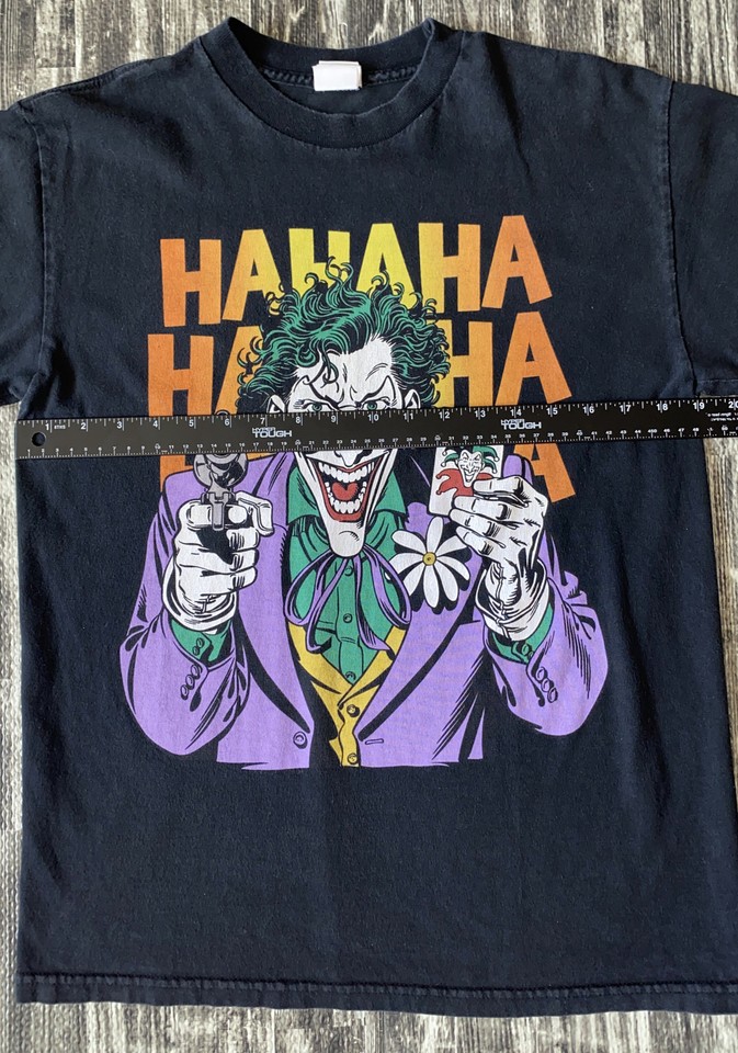 DC Comics Originals Batman Joker "HAHAHA" Men's Medium Black Shirt | eBay