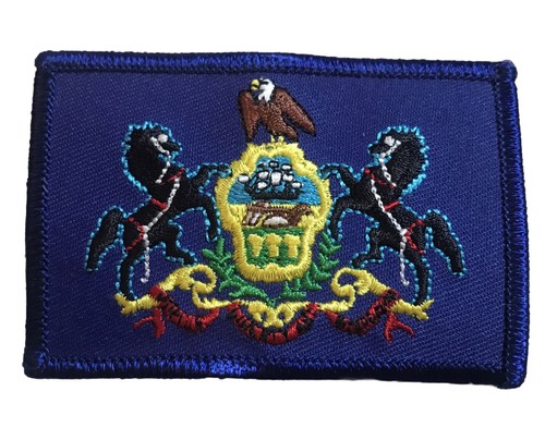 PENNSYLVANIA STATE FLAG PATCH EMBROIDERED | eBay
