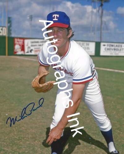 Mike Paul autographed 8x10 Texas Rangers Free Shipping #2 | eBay