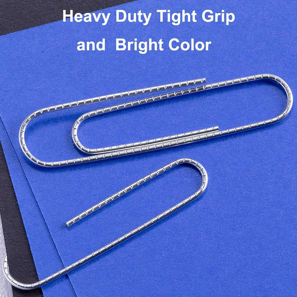 Paper Clips Non Skid, 100 Pack Large Paper Clips 2 Inch (50 Mm ...
