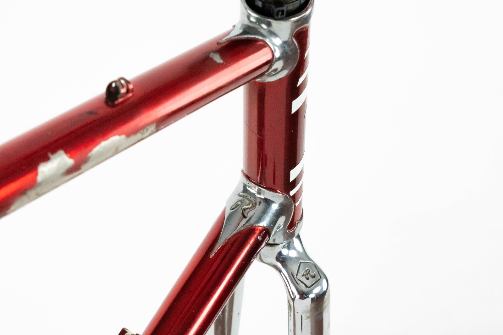 ROSSIN SUPER RECORD VELOCHROMED COLUMBUS STEEL VINTAGE FRAMESET FRAME ...