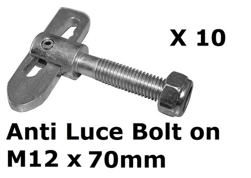 10 x Anti Luce Rattle Latch Bolt on 70mm Thread - Trailer Truck Ute ...