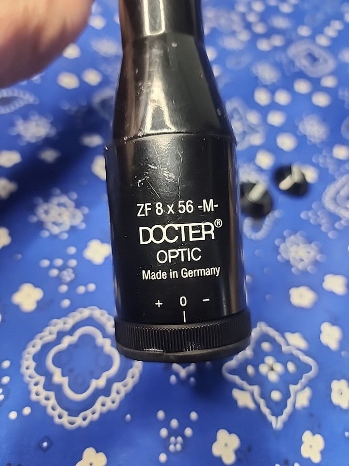 DOCTER OPTIC ZF 8X56 M GLOSS RIFLE SCOPE GERMANY POST RETICLE GERMAN ...