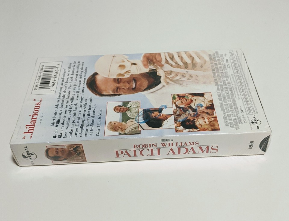 Patch Adams Robin Williams VHS, 1999 BRAND NEW FACTORY SEALED ...