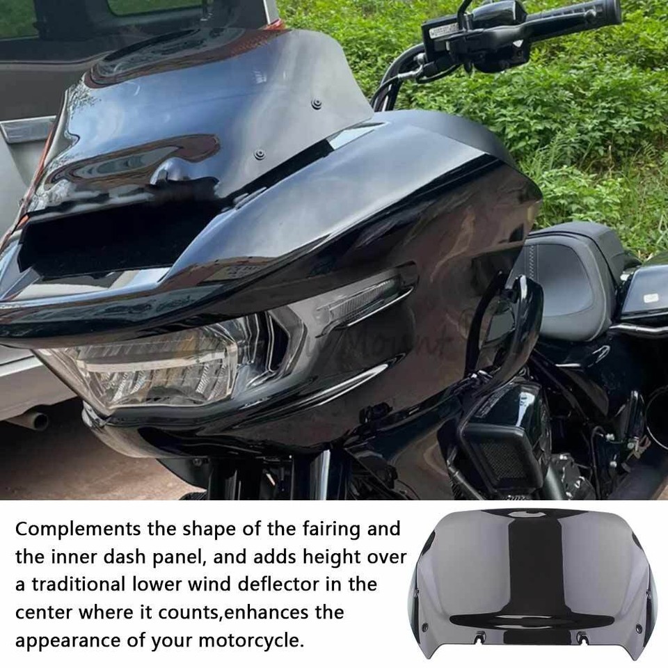 Black 12" Windscreen Windshield For Harley Road Glide CVO/SE FLTRXSE ...