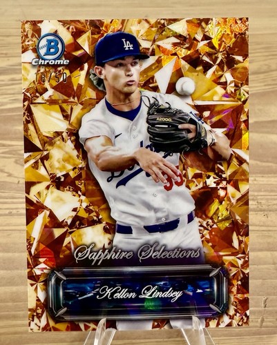 2024 BOWMAN DRAFT SAPPHIRE KELLON LINDSEY SAPPHIRE SELECTIONS GOLD ...