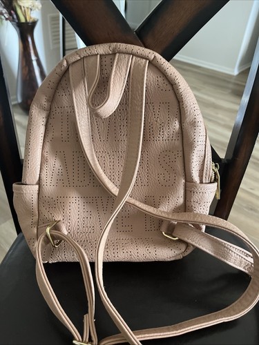 Steve Madden Mini Backpack Womens Pastel Pink Faux Leather Bag Straps ...