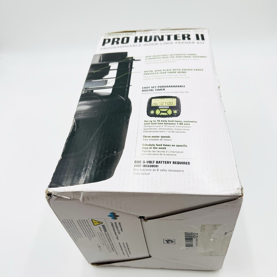Moultrie PRO HUNTER II Programmable Wild Game Feeder Kit MFG-13448 Loc# ...