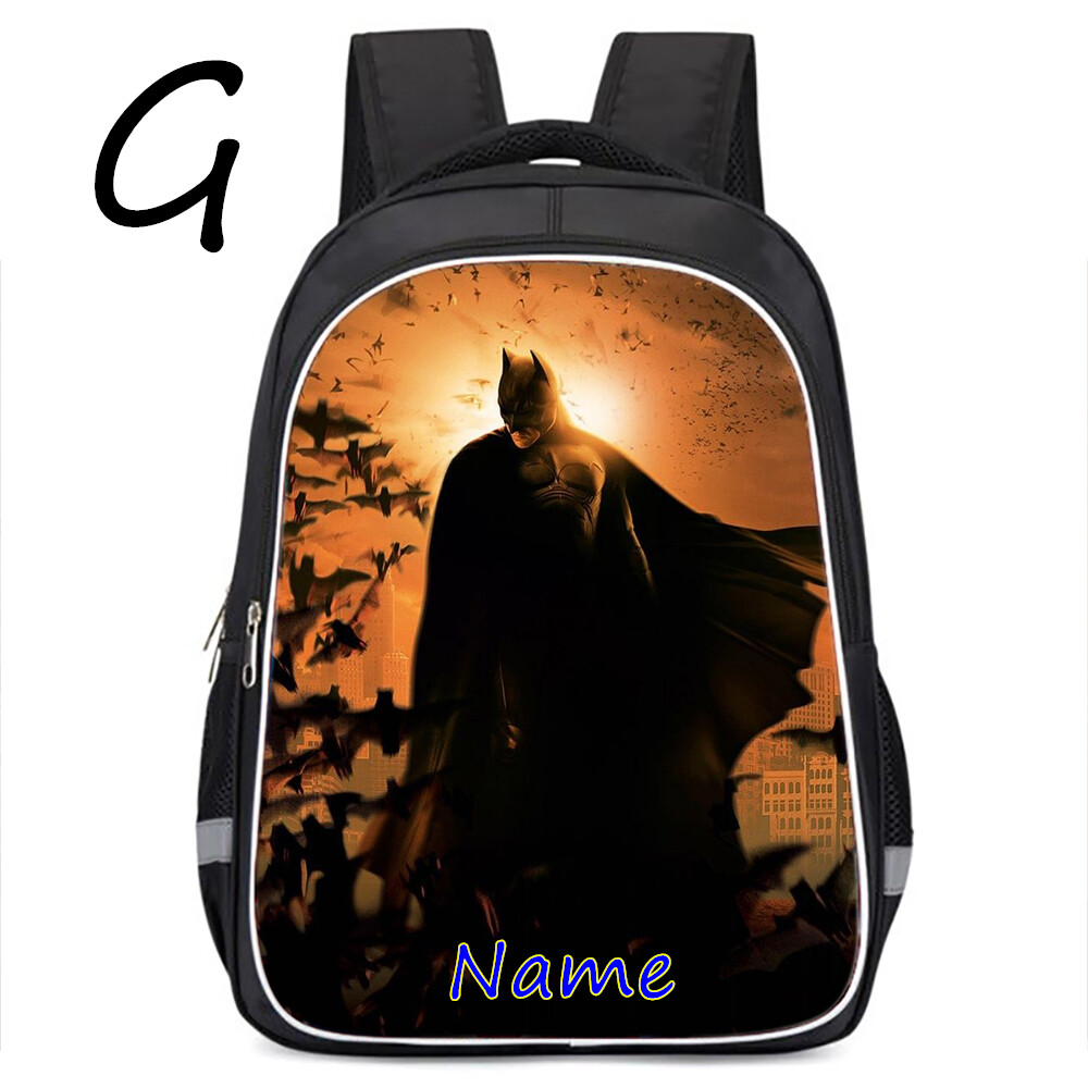 Batman Personalised School Bag Backpack Boys Girls 13/16inch Rucksack ...