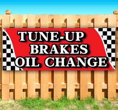 TUNE UP BRAKES OIL CHANGE Advertising Vinyl Banner Flag Sign Many Sizes ...