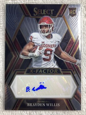 2023 Select Draft Picks X-Factor Signatures Auto #XS-BWI Brayden Willis ...