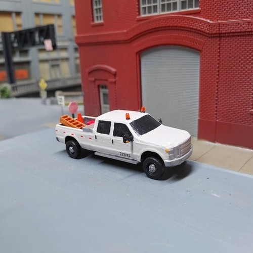 Custom Built 1/87 HO Scale Ford F350 4 Door Pickup Truck. 3D Printed ...