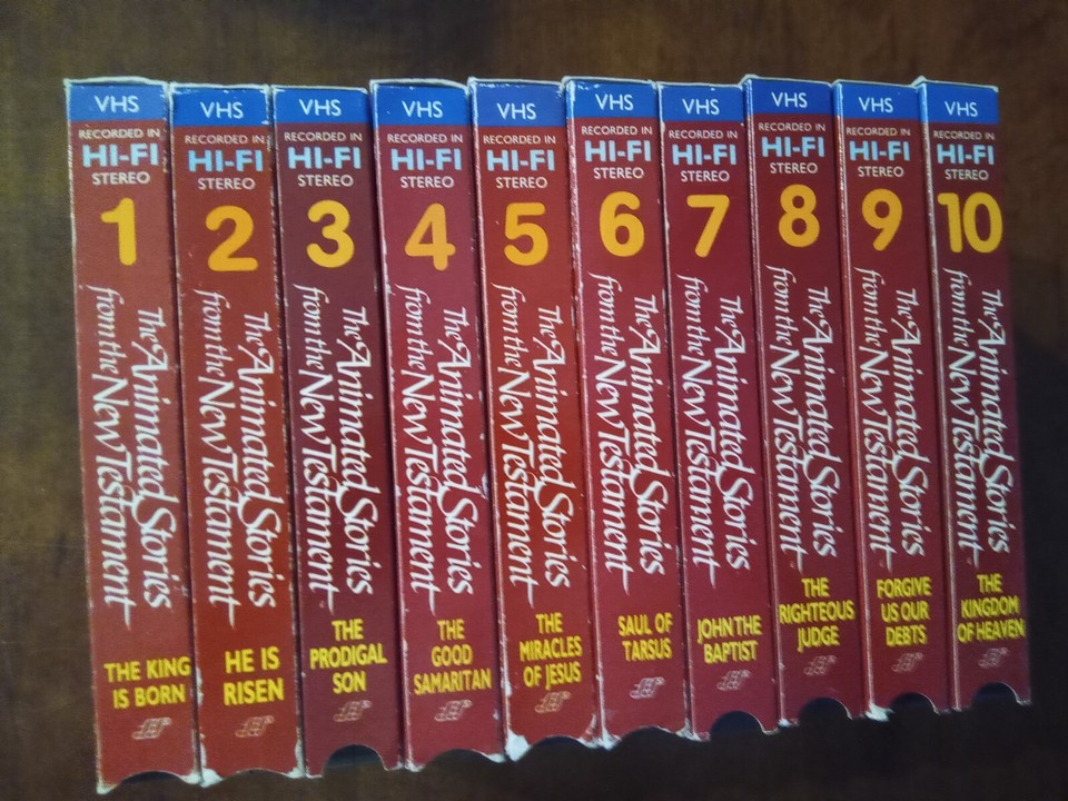 Nest Animated Living Scriptures New Testament Jesus God 10 VHS Set AB ...