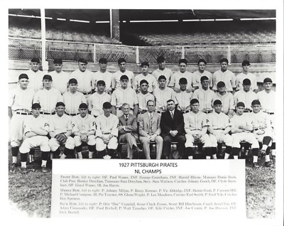 1927 PITTSBURGH PIRATES 8X10 TEAM PHOTO BASEBALL PICTURE NL CHAMPS MLB ...