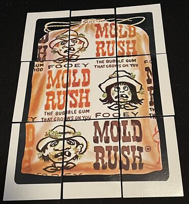 1973 Topps Wacky Packages Series 6 Mold Rush Puzzle Checklist Reprint ...