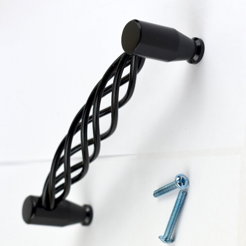 Vintage Cabinet Knobs Vintage Black Shell Door Handles – Zinc Antique ...