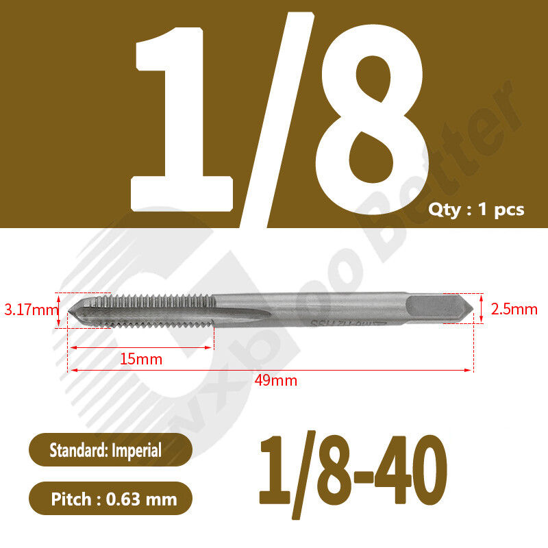Machine Taps M1 ~ M24 Metric/Imperial Measuring System Manual Tapping ...