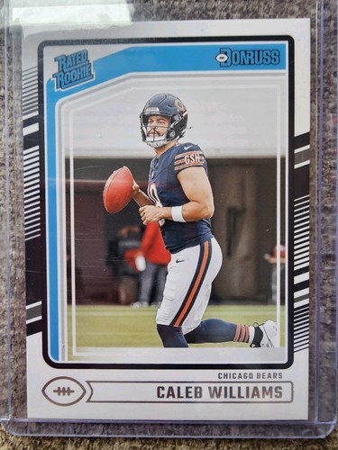2024 Donruss Football CALEB WILLIAMS RATED ROOKIE BASE RC #327 Chicago ...