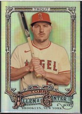 2025 Topps Allen & Ginter - Mike Trout #100 Silver Portrait for sale ...