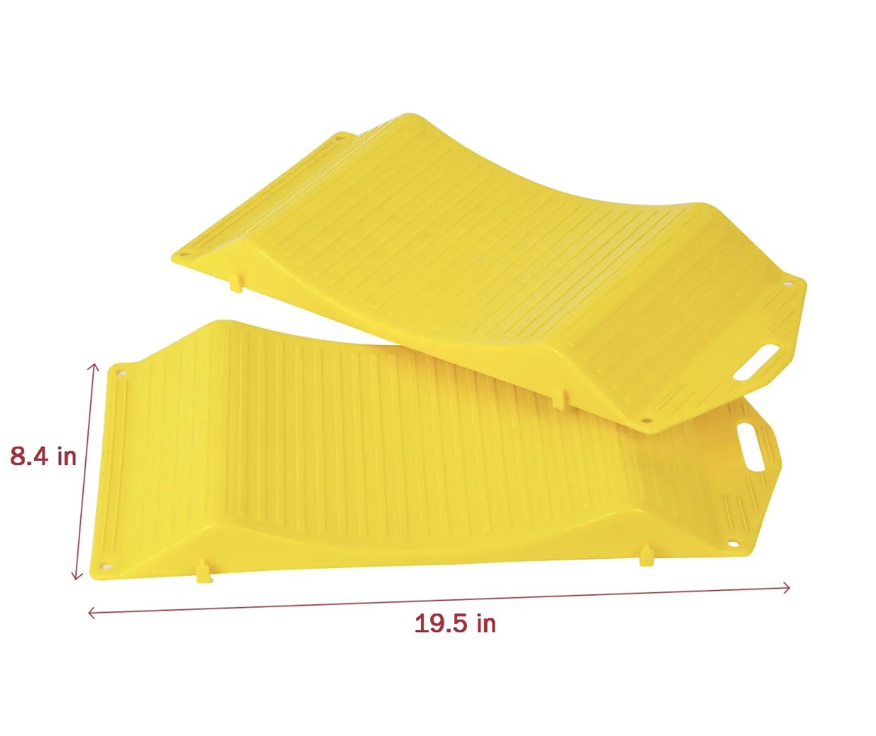 4pcs Yellow Portable Tire Saver Ramps Highly Visible for Flat Spot and ...