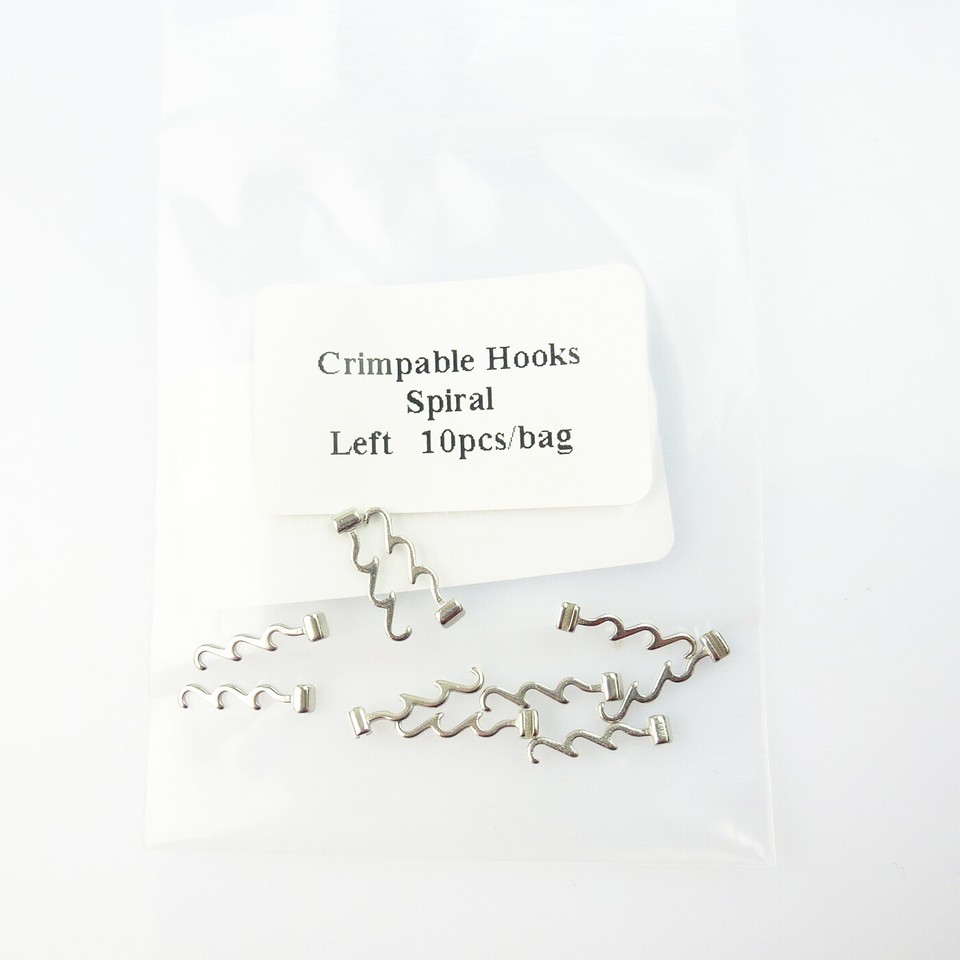 10pc Dental Stops Orthodontic Crimpable Hooks Short/Long/Left Cross ...