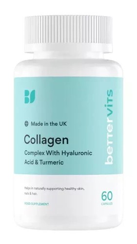 BetterVits Collagen Complex Hyaluronic Acid Turmeric 60 capsules | eBay UK