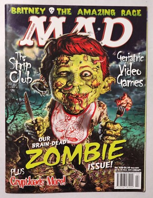 Mad Magazine No. 439 - 2008 Brain-Dead Zombie Issue - Australian MAD ...