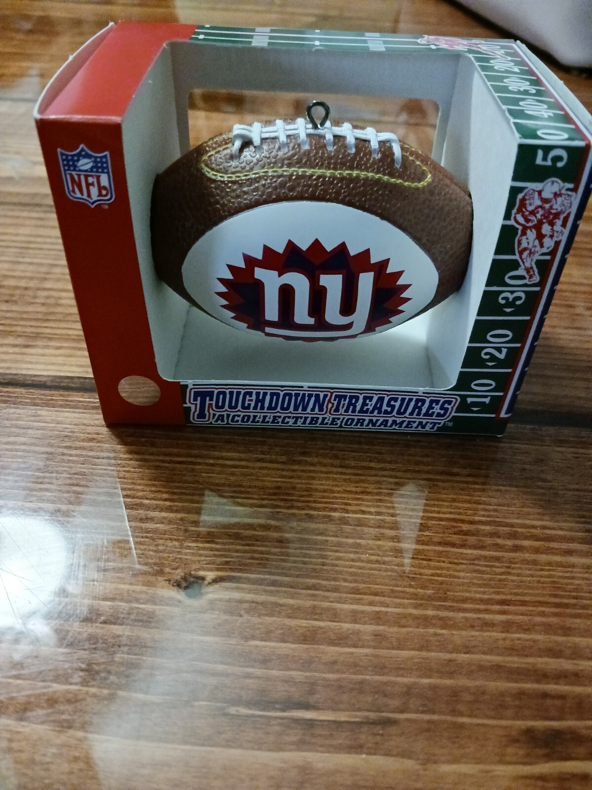 New York Giants Mini Football Touchdown Treasures Ornament | eBay
