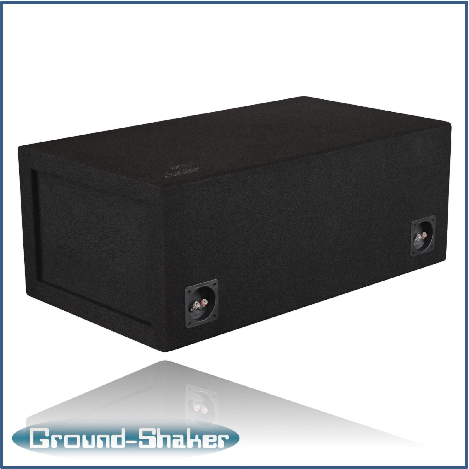 15" Dual Slot Center Ported Vented Sub Box Subwoofer Enclosure Ground ...