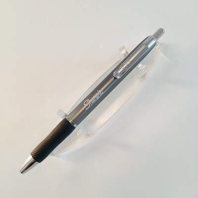 Sharpie S Gel Pen Retractable Metal Barrel GUNMETAL Med 0.7 Black Ink ...