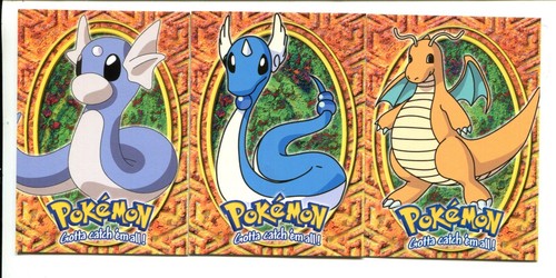 Pokemon Topps The First Movie Dratini - Dragonite 3PC Set E10-E12 (LP ...