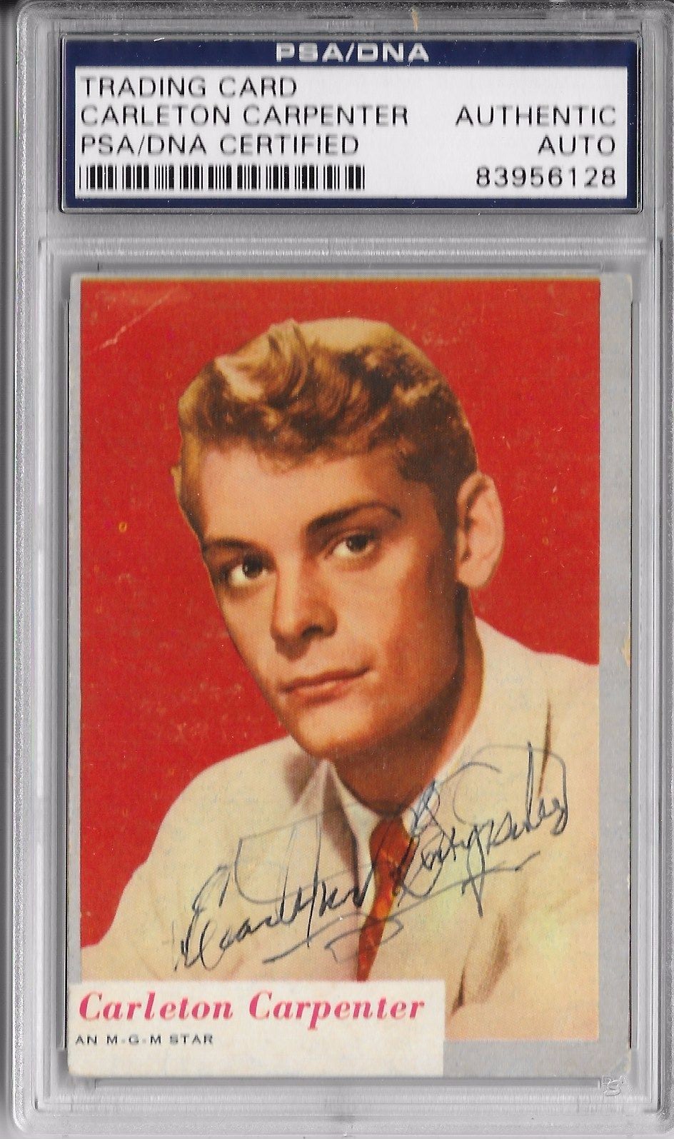 CARLETON CARPENTER Signed 1953 TOPPS Who-Z-At Star? #48 Vengeance ...