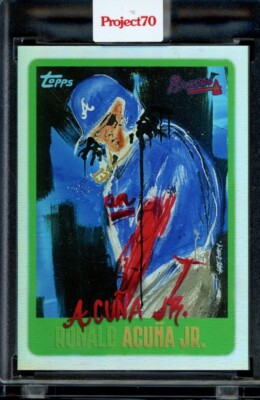 2021 Topps Project 70 Card #515 Ronald Acuna Jr. Gregory Siff Rainbow ...