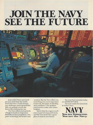 1989 US Navy Recruitment Submarine vintage Print Ad Advertisement | eBay