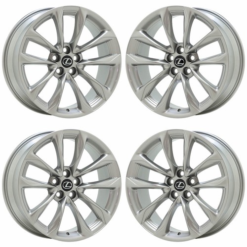 21" Lexus LC500 LC500h Satin Chrome wheels rims Factory 74361 74362 ...