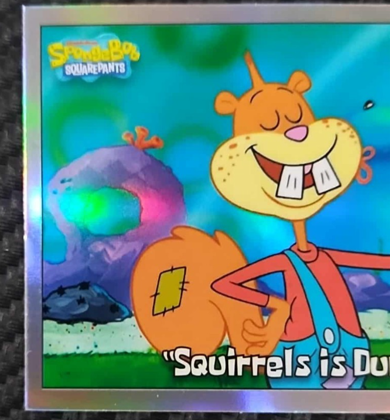 2025 Topps Chrome Spongebob Squirrels Is Dumb Silver Refractor SP #82 ...