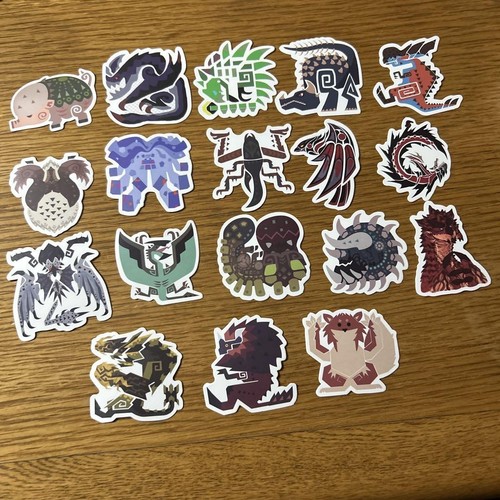Monster Hunter Sticker Set 18 Sheets Collectible Gaming Decals Pack | eBay
