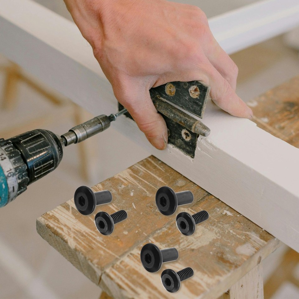 20 Set Socket Cap Bolts Drive Screws Replacement Iron Binding Post ...